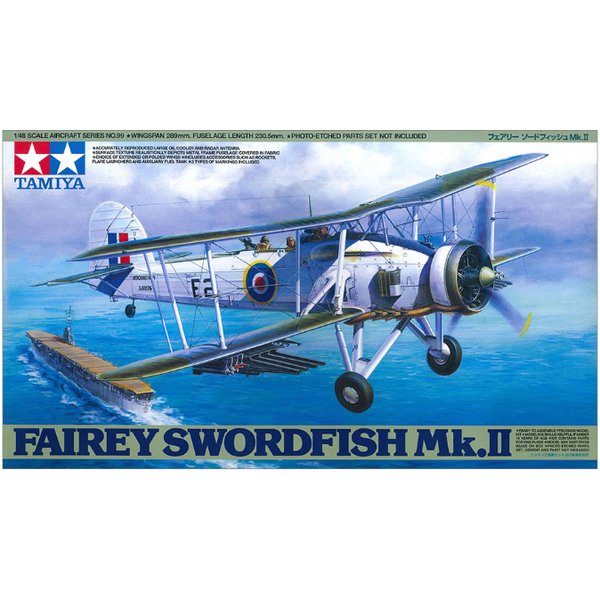 61099 Tamiya 1/48 Fairey Swordfish Mk.II – Injection Models Now