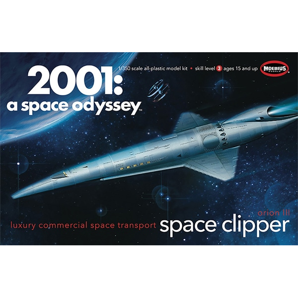 2001-12 Moebius 1/350 2001: A Space Odyssey Space Clipper Orion III ...