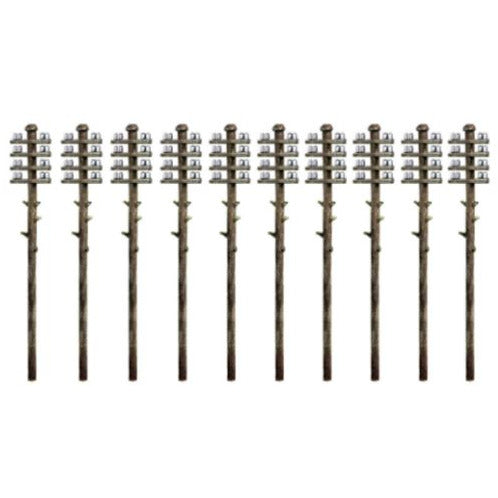 211 Ratio N Scale Telegraph Poles 10 pack – Injection Models Now