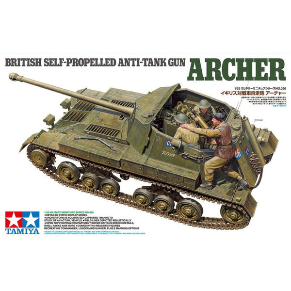 35356 Tamiya 1/35 British Anti Tank Gun Archer - Self Propelled ...