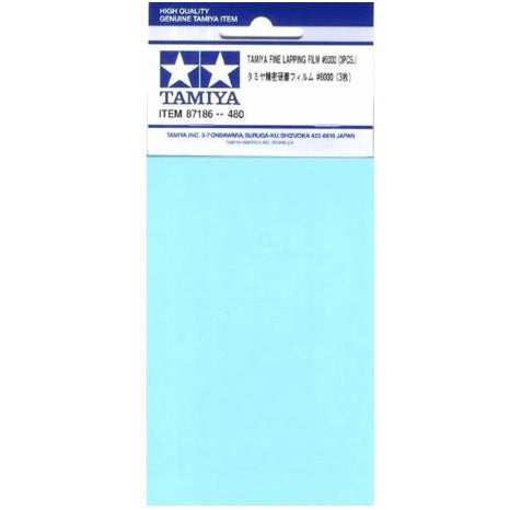 87186 Tamiya Fine Lapping Film #6000 (3 sheets) – Injection Models Now